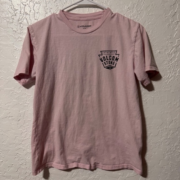 Volcom | Shirts | Volcom Stone Authentic Usa Short Sleeve Pink Tshirt ...